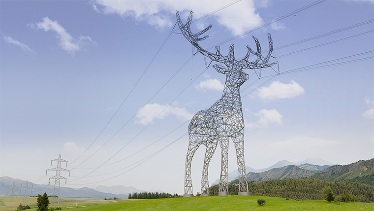 Austria Reimagines Electricity Pylons as Animal Landmarks – electrifiED